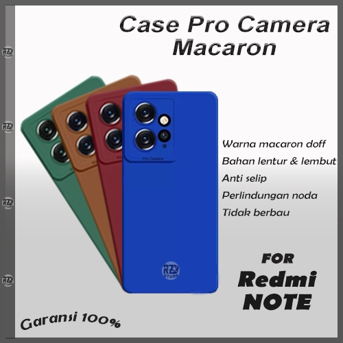 Jual CASE PRO Camera Macaron REDMI NOTE 2 3 4 4X 5 5A 6 5 7 8 9 10 10S PRO MAX 4G 5G matte ...