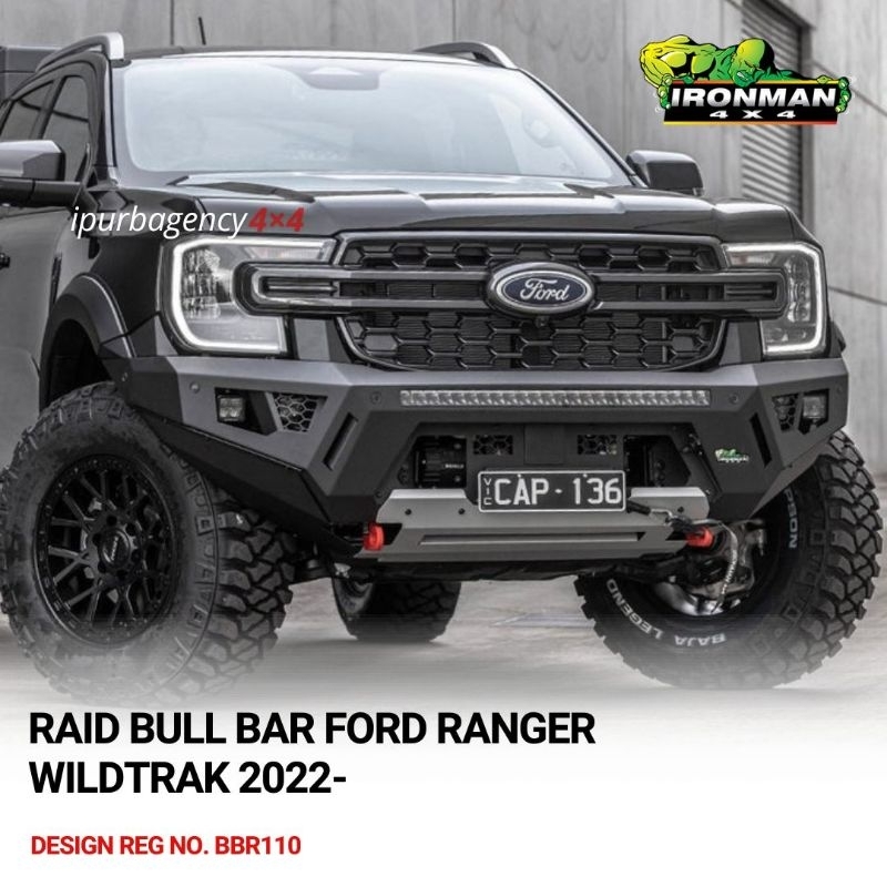 Jual IRONMAN 4X4 RAID BULL BAR FORD RANGER NEXT GEN (WILDTRAK) 2022 ...
