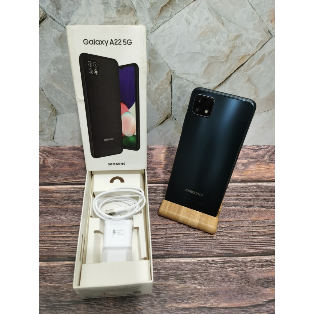 Jual Samsung A22 5G RAM 6 ROM 128 GB SECOND FULLSET | Shopee Indonesia