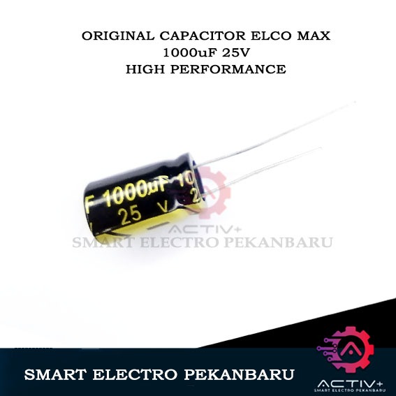 Jual ORIGINAL ELCO CAPACITOR 1000uF 25V KAPASITOR ELKO 25VOLT 1000 uF 25 V ELECTROLIC CAPASITOR ...