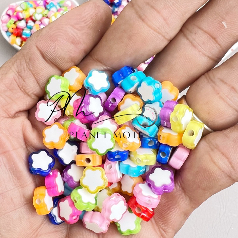 Jual Manik-Manik Akrilik Bentuk Hati Ukuran 8mm (10 Pcs) | Shopee Indonesia