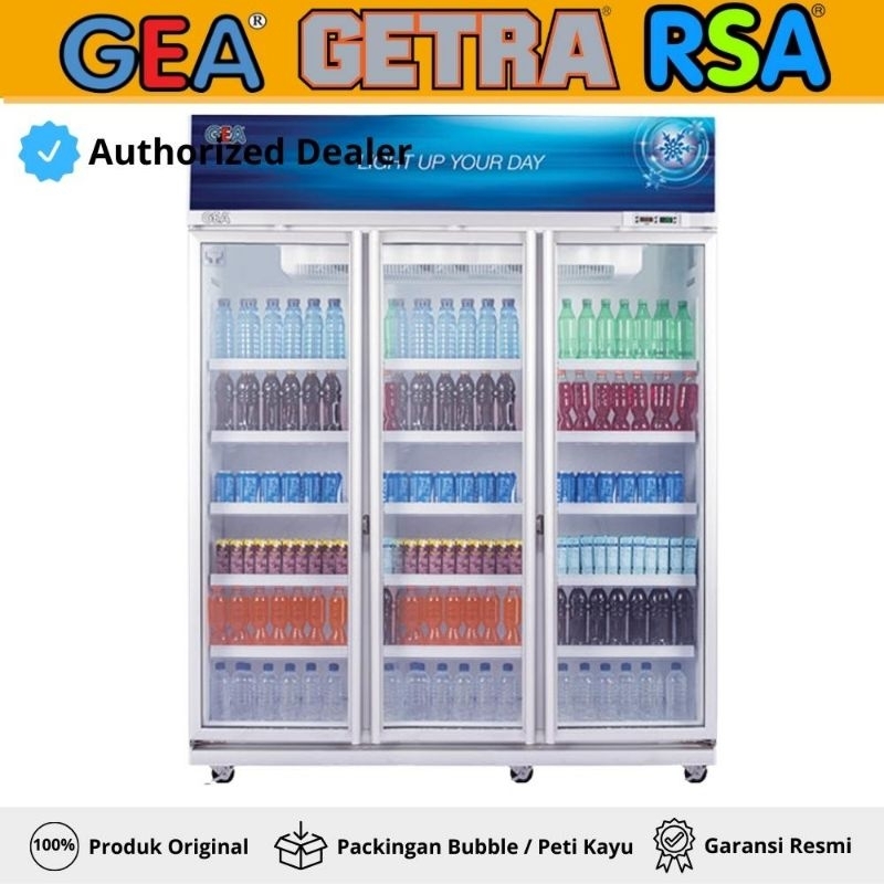 Jual GEA SHOWCASE KULKAS DISPLAY PENDINGIN MINUMAN 3PINTU 1300L ...