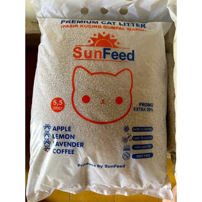 Jual Pasir SunFeed Gumpal Wangi Repack 1kg | Shopee Indonesia