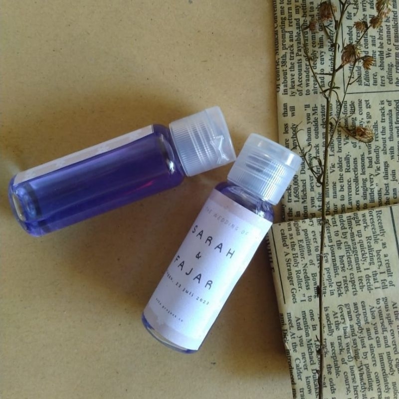 Jual promo ! souvenir sabun cair 20 ml/ free custom desain sticker ...