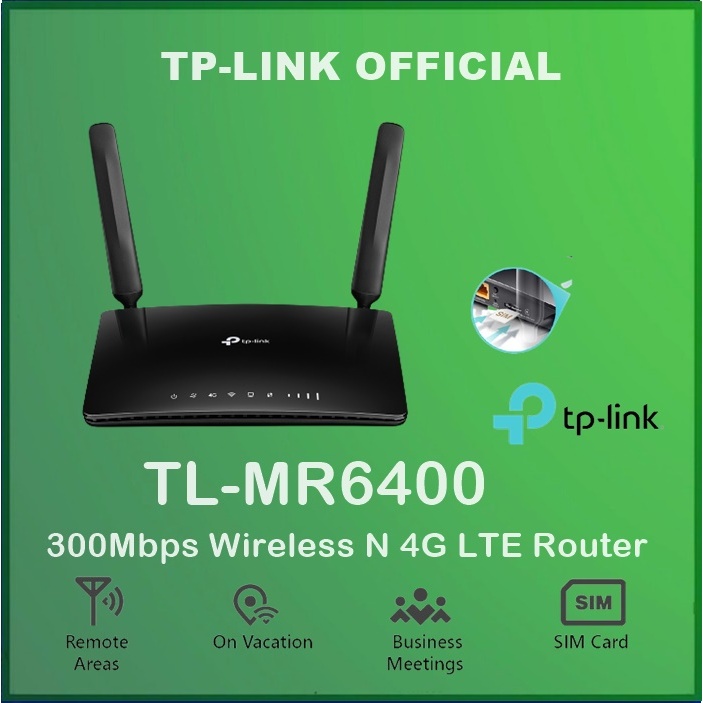 Jual TPLink TL-MR6400 Wireless N 4G LTE Router WiFi Modem MiFi TP-Link ...