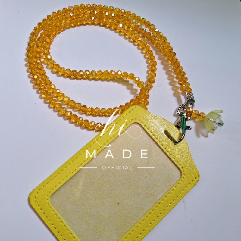 Jual Lanyard crystal name tag kristal tali gantung photocard holder id ...