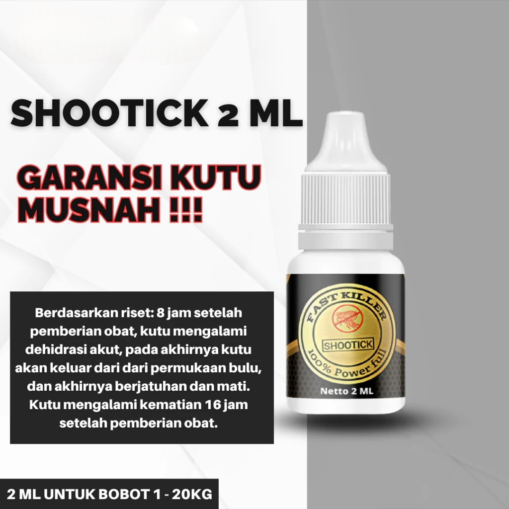 Jual Fast Killer Shootick Obat Kutu Kucing Anjing 2ml - Jaminan Kutu ...