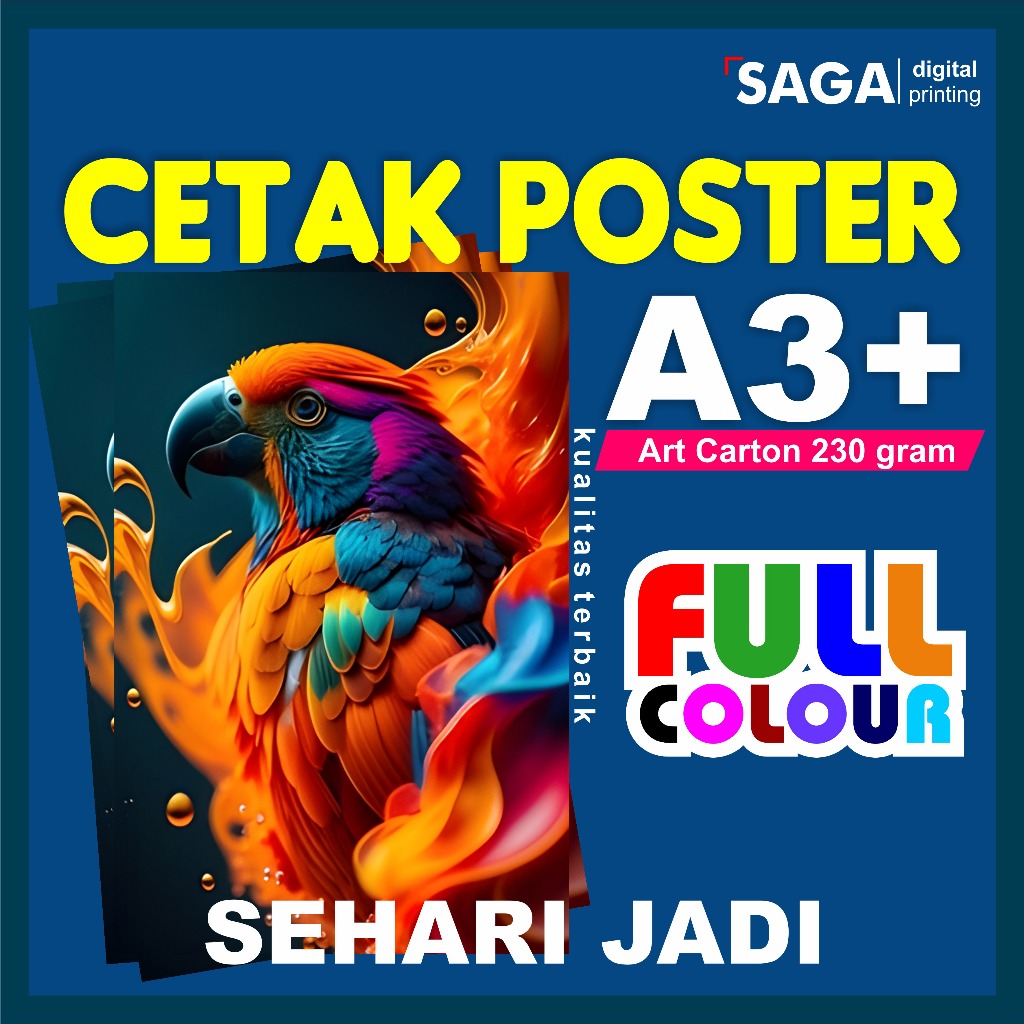 Jual SAGA CETAK A3+ POSTER BESAR KUALITAS TERBAIK KUSTOM | Shopee Indonesia