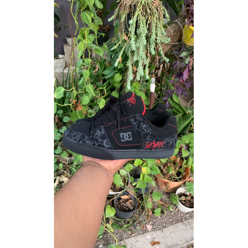 Jual DC SHOES X SLAYER || PURE || BLACK/GREY/RED | Shopee Indonesia