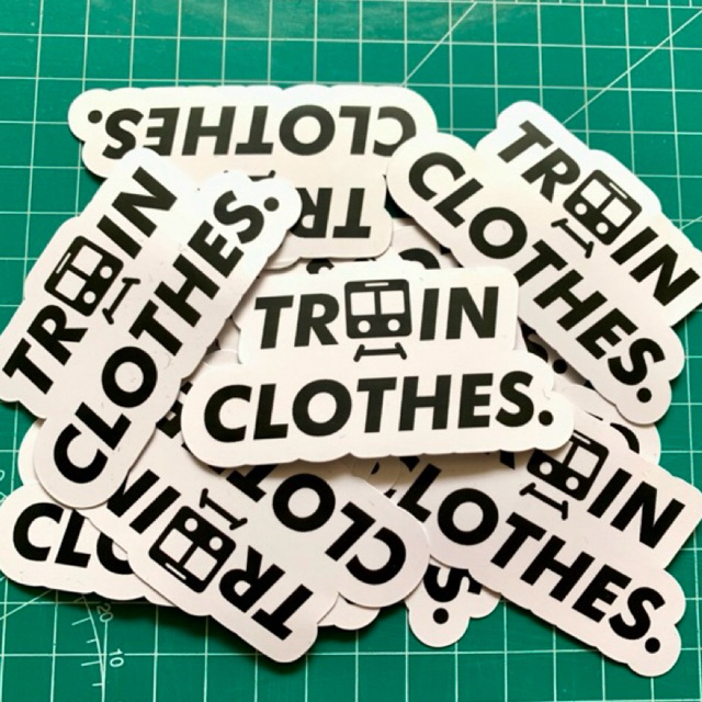 Jual STIKER OFFICIAL TRAIN CLOTHES / STIKER VINYL(ANTI AIR) | Shopee ...