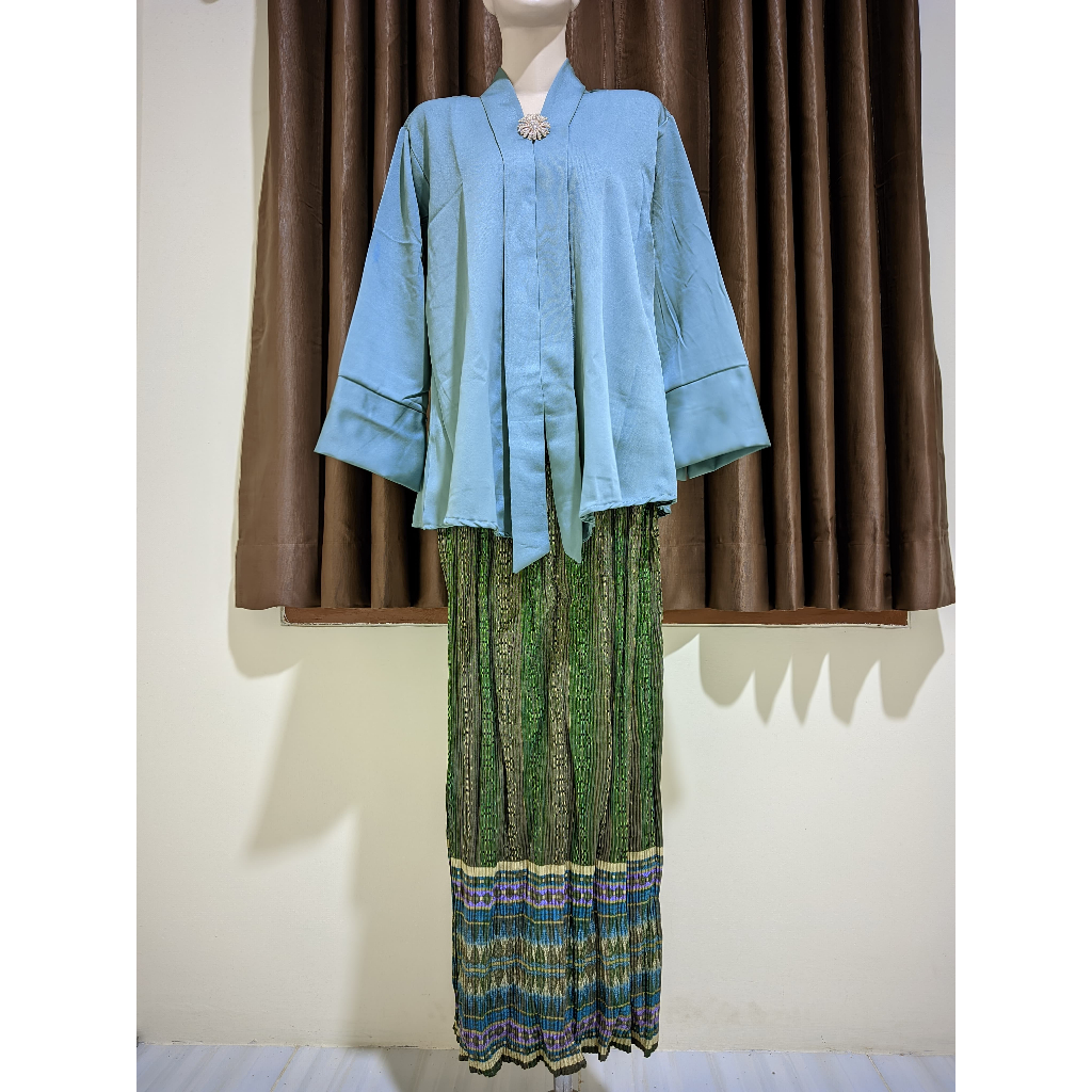 Jual Kebaya polos bahan balotelli lengan panjang / kebaya encim adat ...