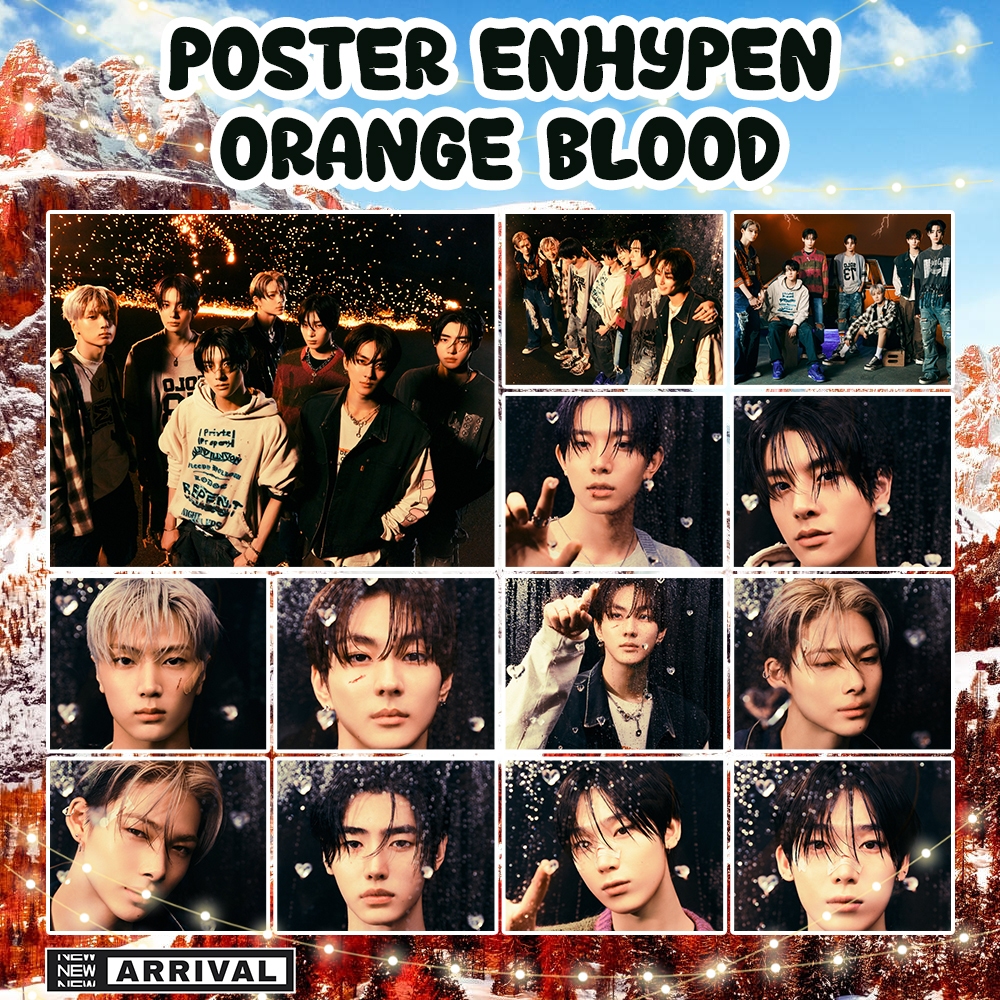 Jual Poster ENHYPEN ORANGE BLOOD - Poster Kpop A4 A5 A6 Murah (Part B ...