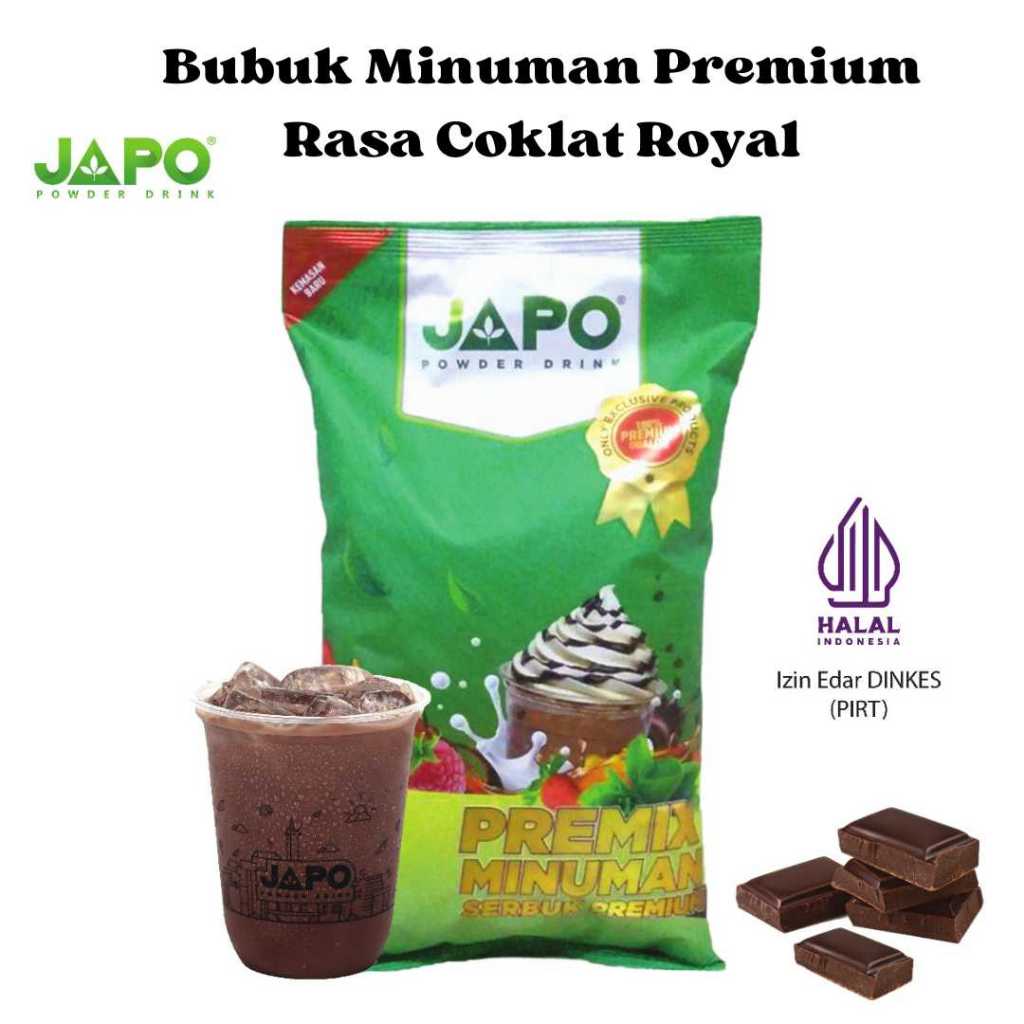 Jual BUBUK MINUMAN INSTAN RASA COKLAT ROYAL 1 Kg JAPO PREMIUM POWDER ...