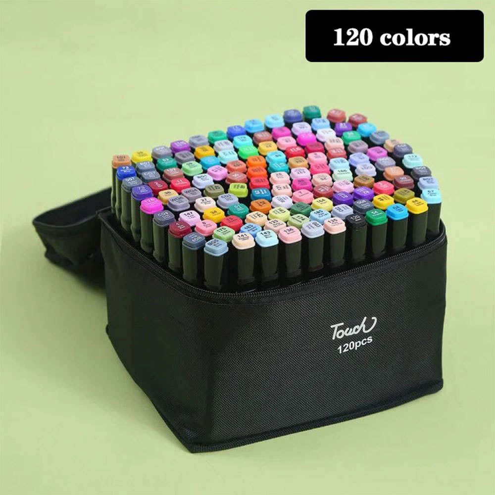 Jual Spidol Stabilo Touch Toddi 120 80 Warna Dual Side Fine Art Brush ...