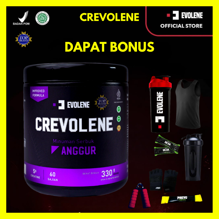Jual Crevolene 330gr/60x serving Suplemen fitness Evolene Evolen ...