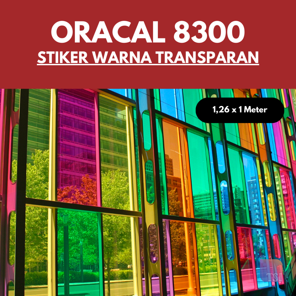 Jual Oracal Sticker 8300 Transparent Skotlet Warna Tembus Cahaya Kaca 1 ...