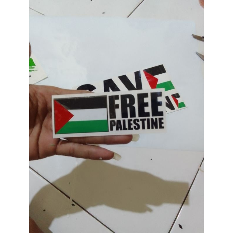 Jual sticker free palestine cutting stiker save palestin mobil motor ...