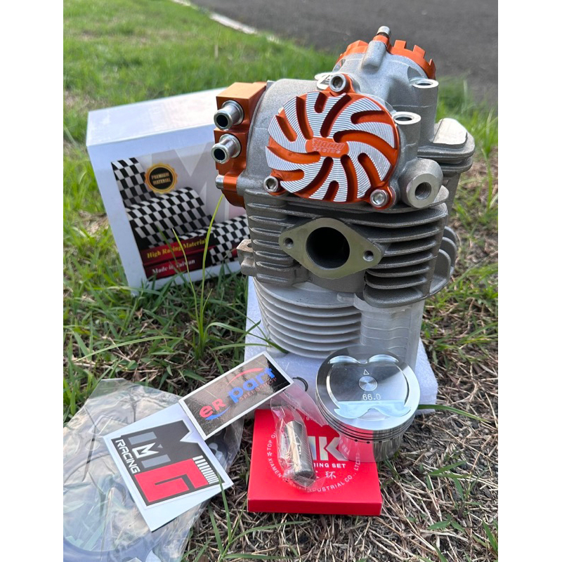 Jual Head Mio 4 klep 23 21 Mg racing blok ceramik 66 | Shopee Indonesia