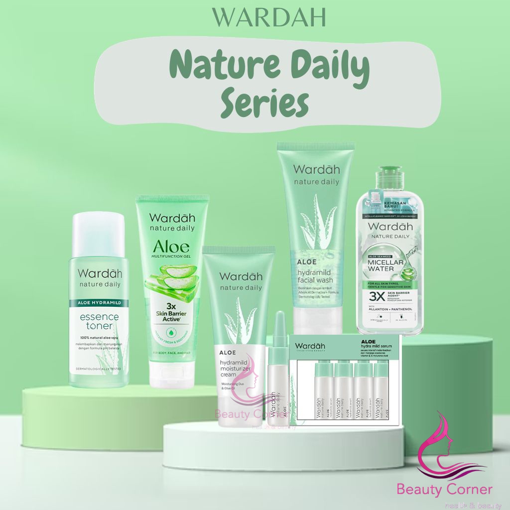 Jual WARDAH Aloe Hydramild Series (Multi Gel,Face Wash, Moisturizer ...
