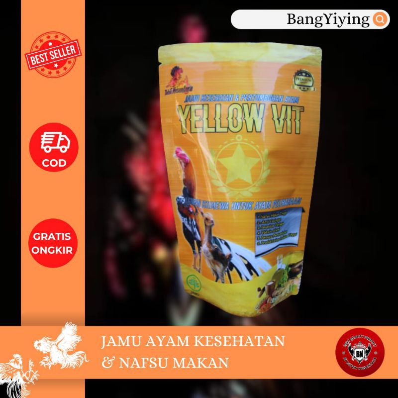 Jual JAMU KESEHATAN AYAM YELLOW VIT 100gr BOTOH NUSANTARA STAMINA AYAM ...
