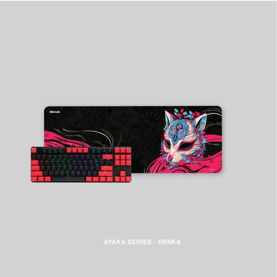 Jual Rexus Ayaka TKL KG5 / KG6 Japanese Theme Keyboard Deskmat Combo ...
