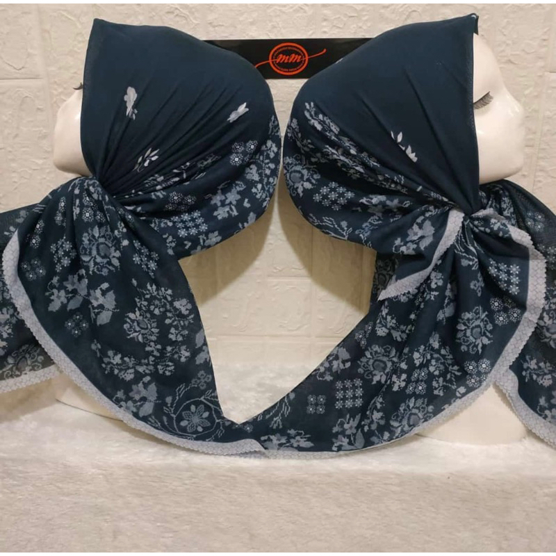 Jual BIRU KATALOG | Voal motif Jilbab motif Blue series/ Denim / Biru ...