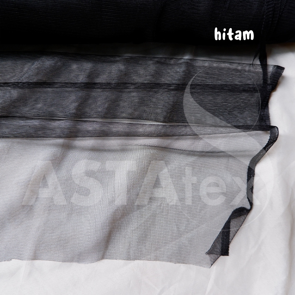 Jual (per meter) KAIN TILE POLOS HALUS / KAIN TULLE / SOFT TULLE / SOFT ...