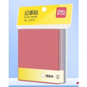 Jual Deli Sticky Note 3x3 150 lembar 80g 21553 memo tempel | Shopee ...