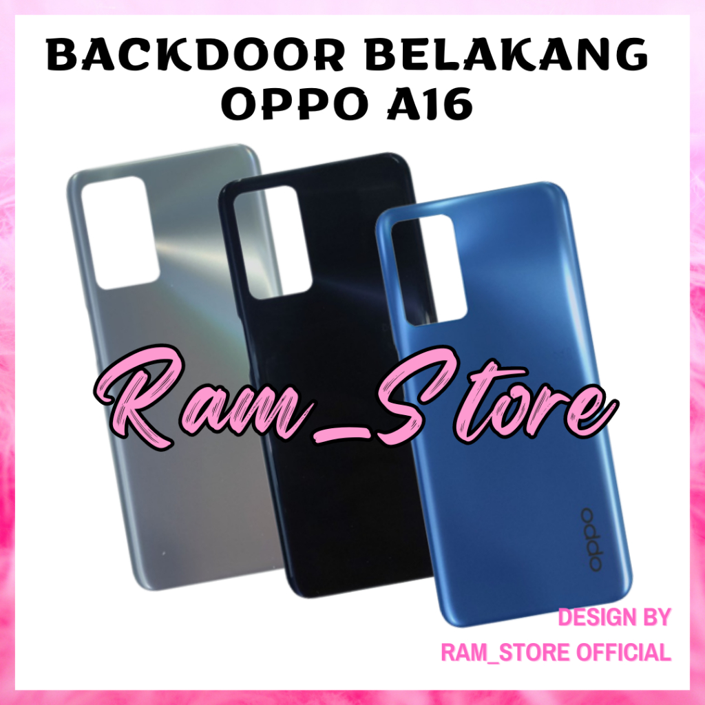 Jual Backdoor Backdor OPPO A16 Back Kover Backcover Tutup Belakang ...
