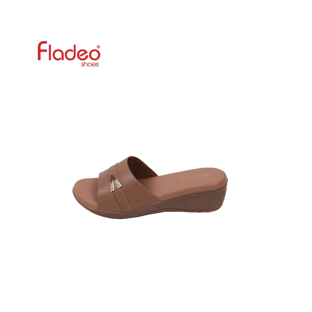 Jual Fladeo K23/LDJ411-1RV/Sandal Wedges Slide Wanita [ Wedges Sandals ...