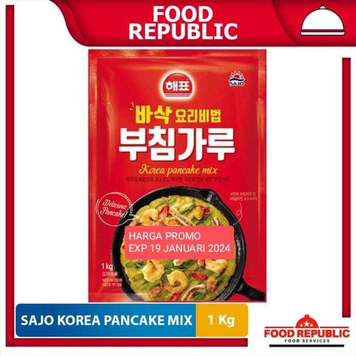 Jual Korean Pancake Mix Sajo 1 KG / Tepung Premix Pancake Korea Halal ...