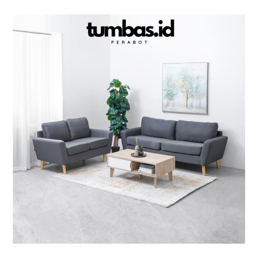 Jual sofa minimalis 321 modern scandinavian - request bahan dan warna ...