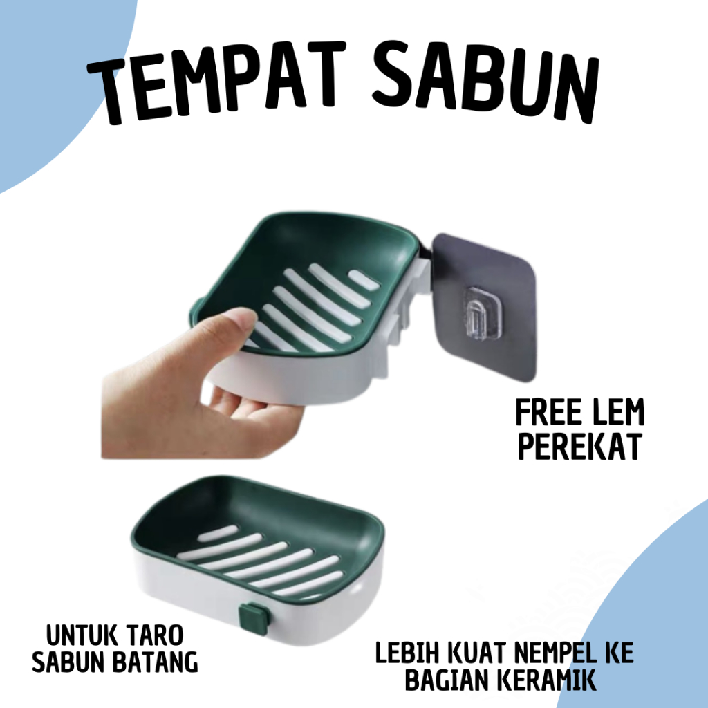 Jual Holder Soap Tempat Sabun Batang Serbaguna Soap Dish Bath Shower ...