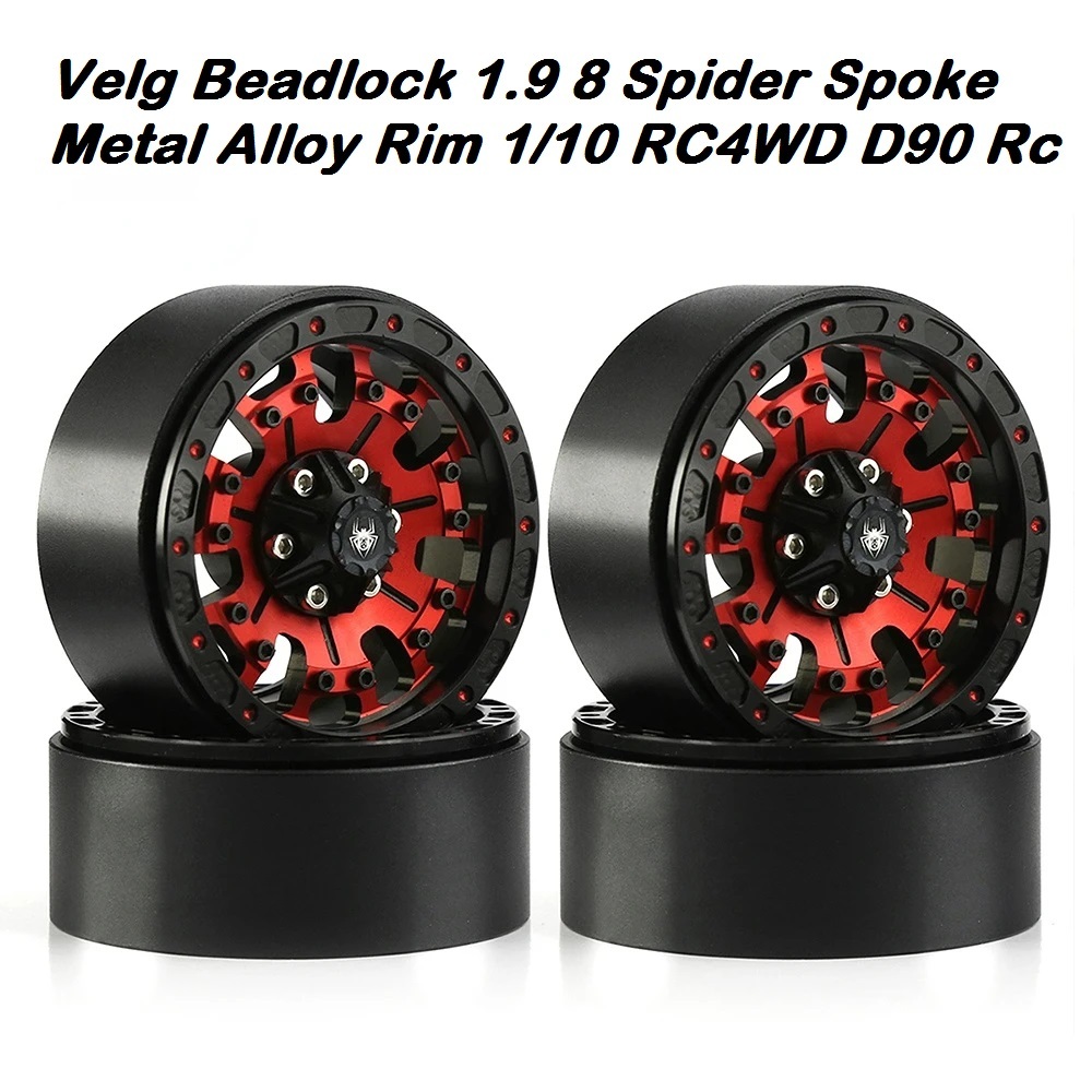 Jual Velg Beadlock 1.9 8 Spider Spoke Metal Alloy Rim 1/10 1/12 RC4WD ...