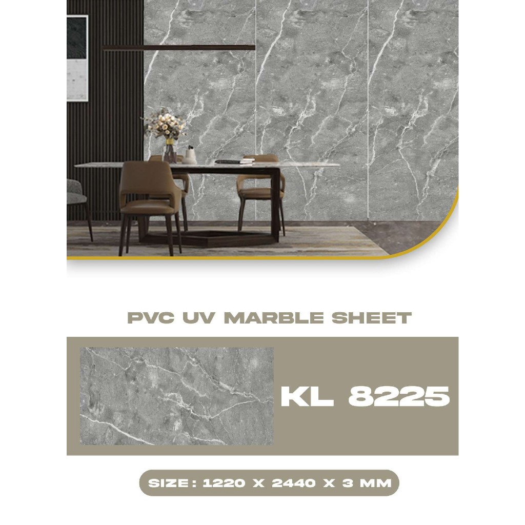 Jual Marmer Panel PVC Dekorasi Dinding Motif Corak Marmer UV Marble ...