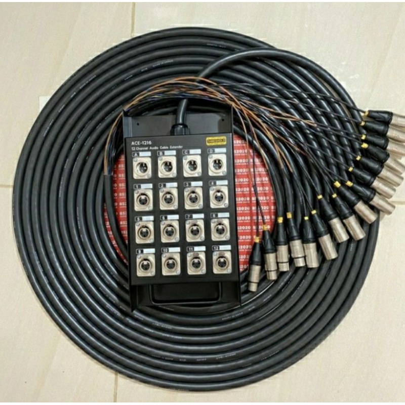 Jual kabel snake canare isi 16 ch 12 in 4 out 10 meter | Shopee Indonesia