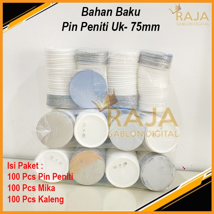 Jual BAHAN PIN 75MM / BAHAN BAKU PIN 75MM / PIN 75MM | Shopee Indonesia