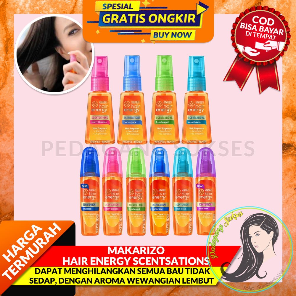 Jual MAKARIZO HAIR ENERGY SCENTSATIONS HAIR FRAGRANCE/ Parfume Pewangi Rambut Vitamin Spray 30ml ...