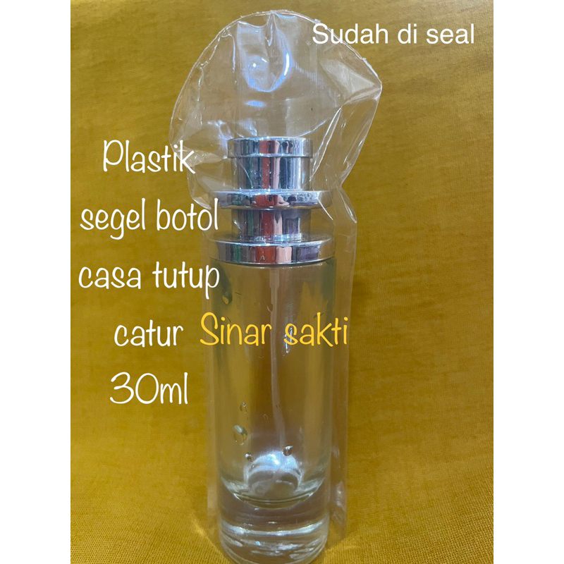 Jual plastik segel botol parfum casa catur 30ml sudah di seal /plastik ...