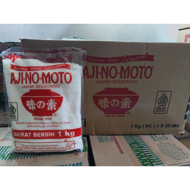 Jual AJINOMOTO 1KG PER DUS ISI 20 PCS | Shopee Indonesia