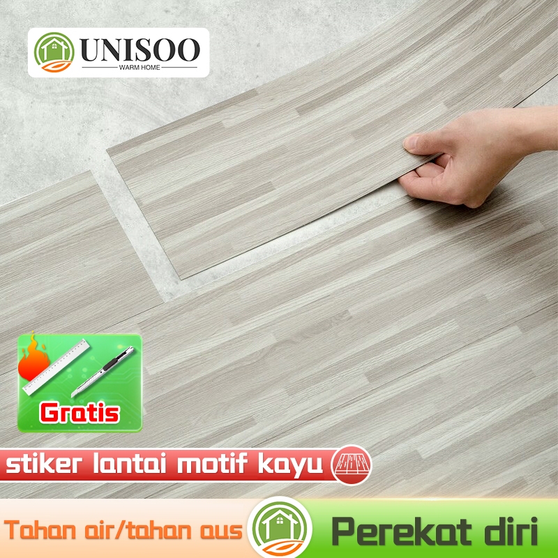 Jual READY STOK!! Vinyl Stiker Lantai Kayu 91.4cmX15.2cm Vinyl Lantai ...