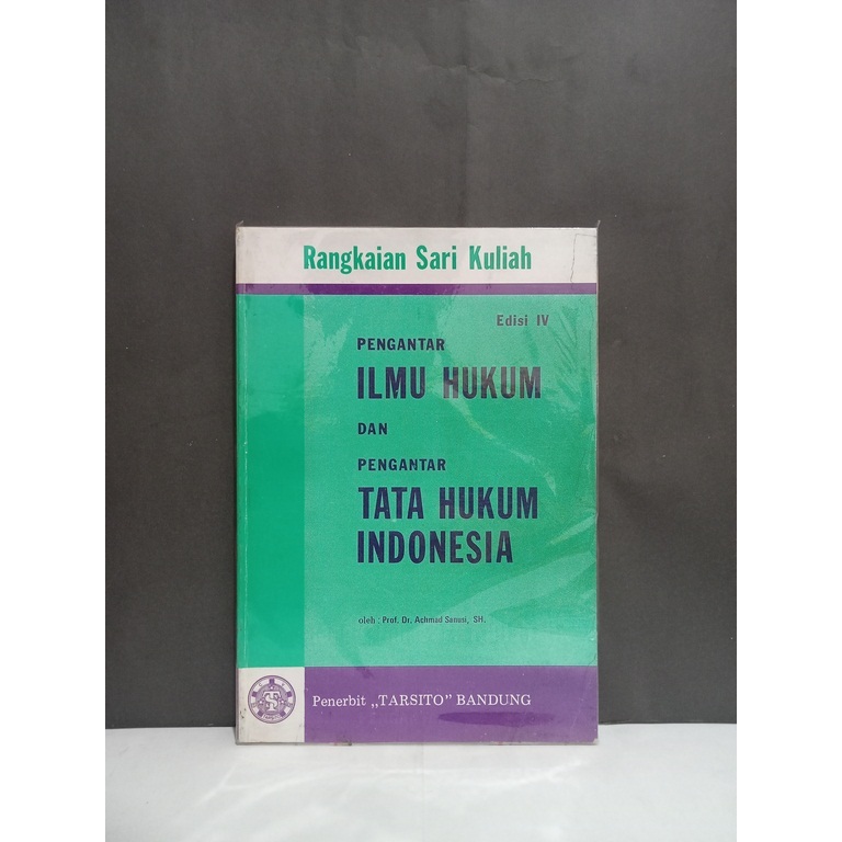 Jual Buku Pengantar Ilmu Hukum Dan Pengantar Tata Hukum Indonesia ...