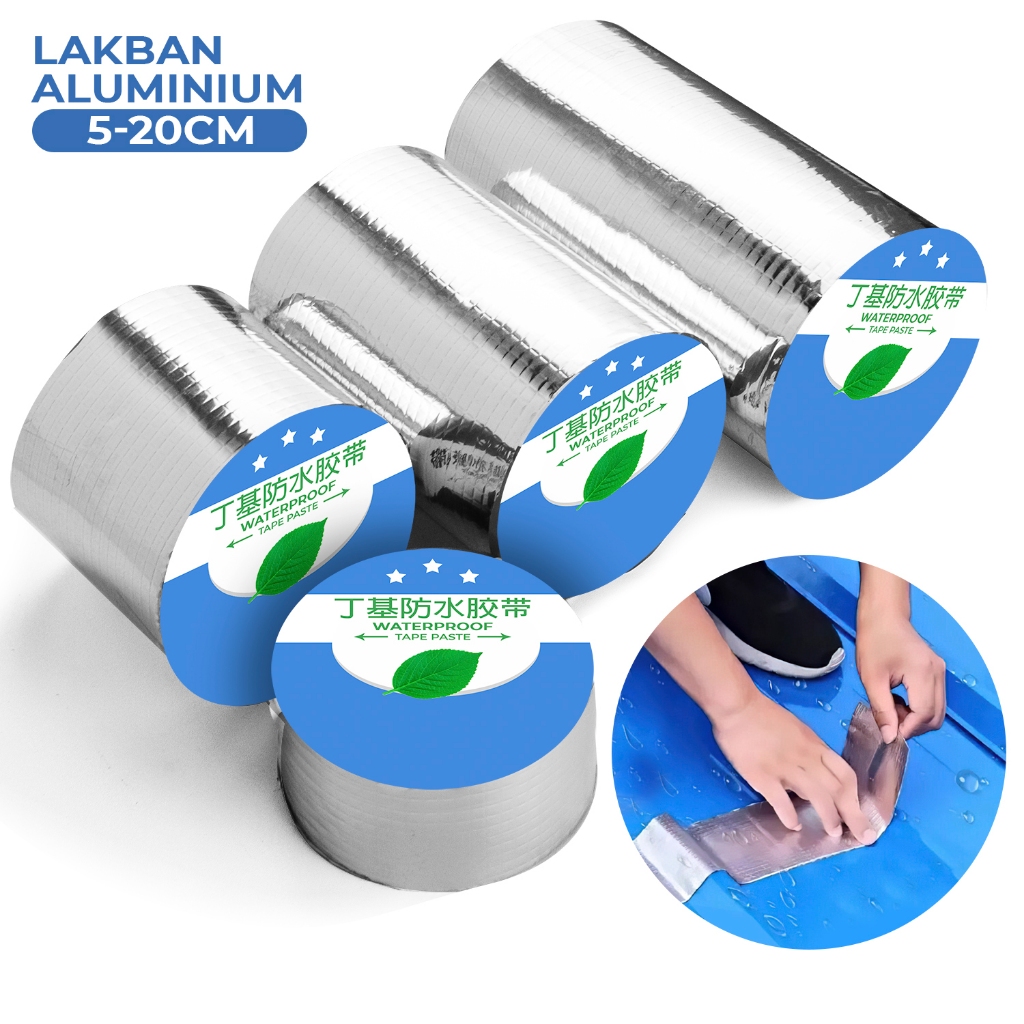 Jual Suksestech Lakban Aluminium Anti Bocor 5M 10M Tape Isolasi Alumunium Foil Waterproof 6683 ...