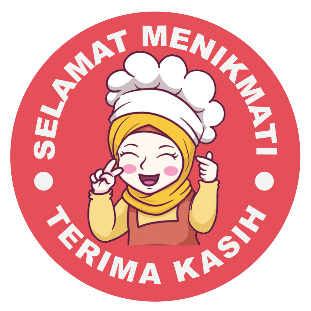Jual 500 Pcs Stiker Selamat Menikmati Sticker Bulat Roll Makanan Kue ...