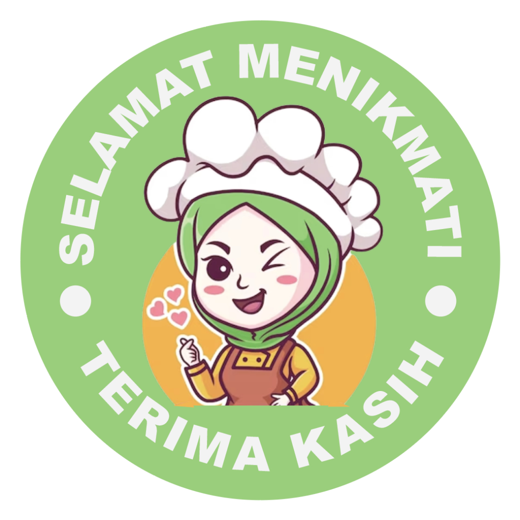 Jual 500 Pcs Stiker Selamat Menikmati Sticker Bulat Roll Makanan Kue ...