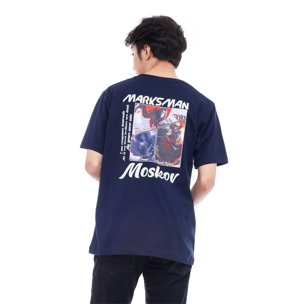 Jual Razzan T-shirt Kaos Mobile Legends Hero Moskov Marksman | Shopee ...