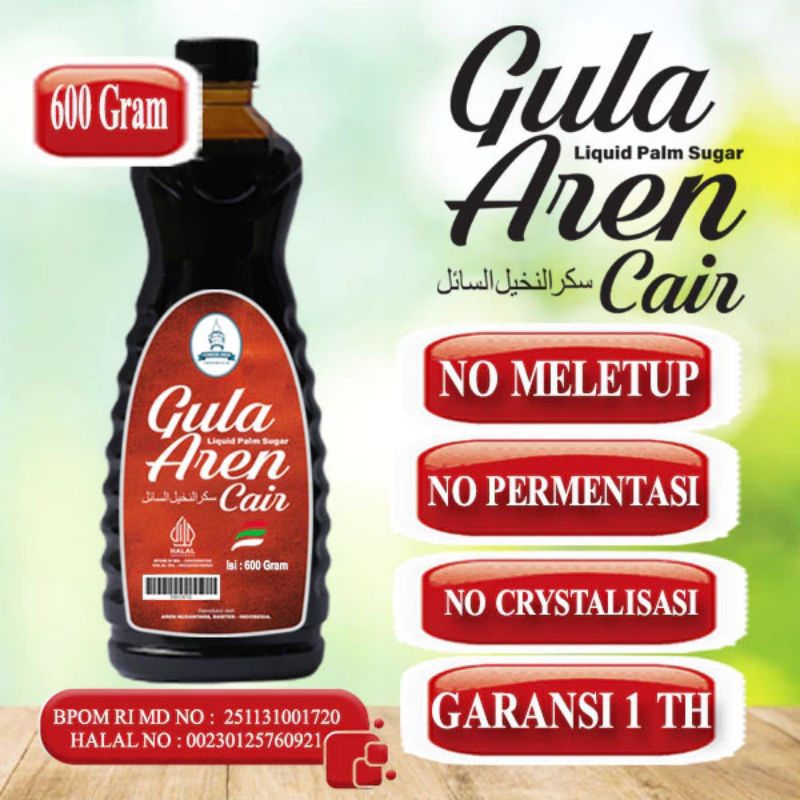 Jual Gula Aren Cair Murni Natural Botol 600g | Shopee Indonesia