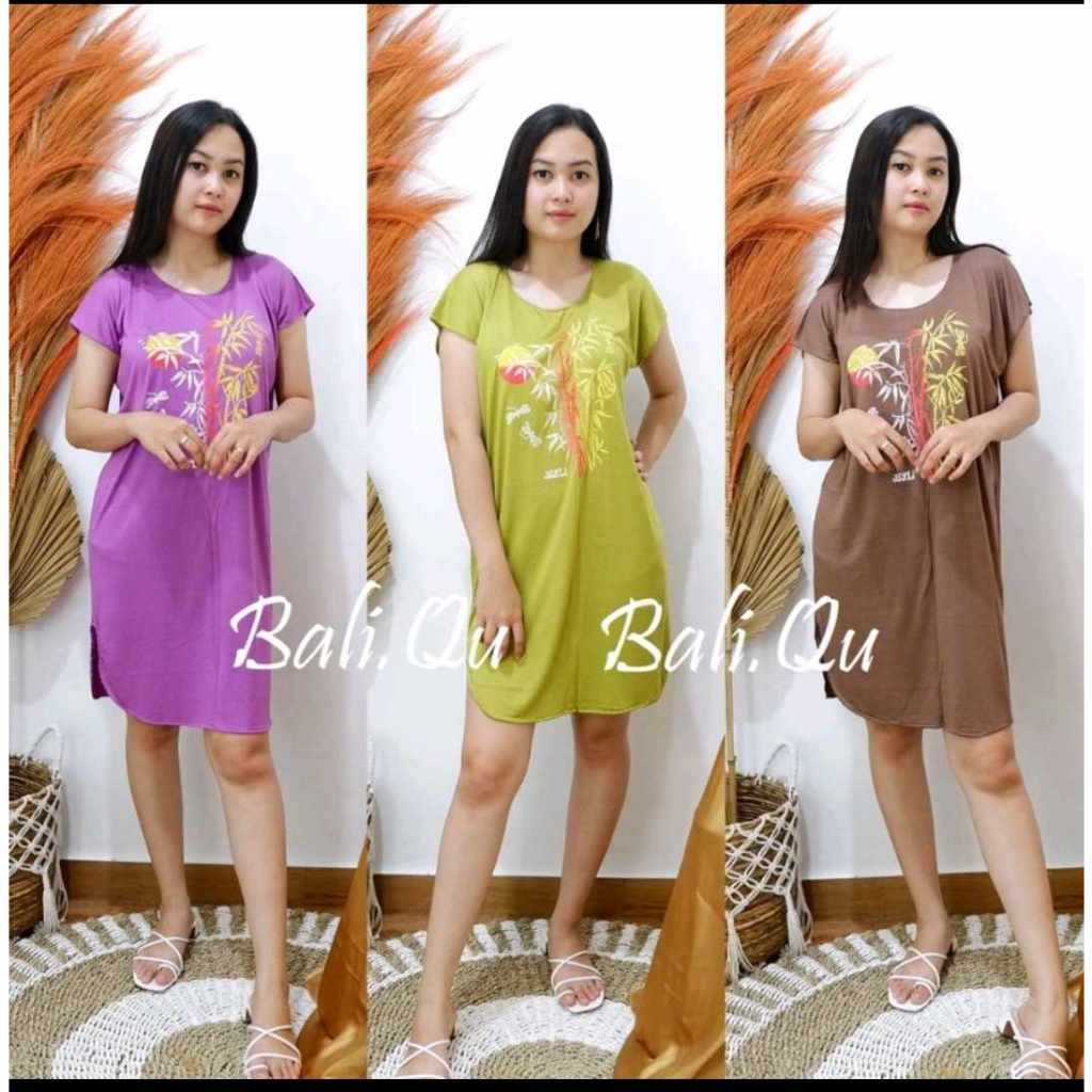 Jual Daster Bambu Midi Bali Kain Halus Dress Bambu Bali Midi | Shopee ...