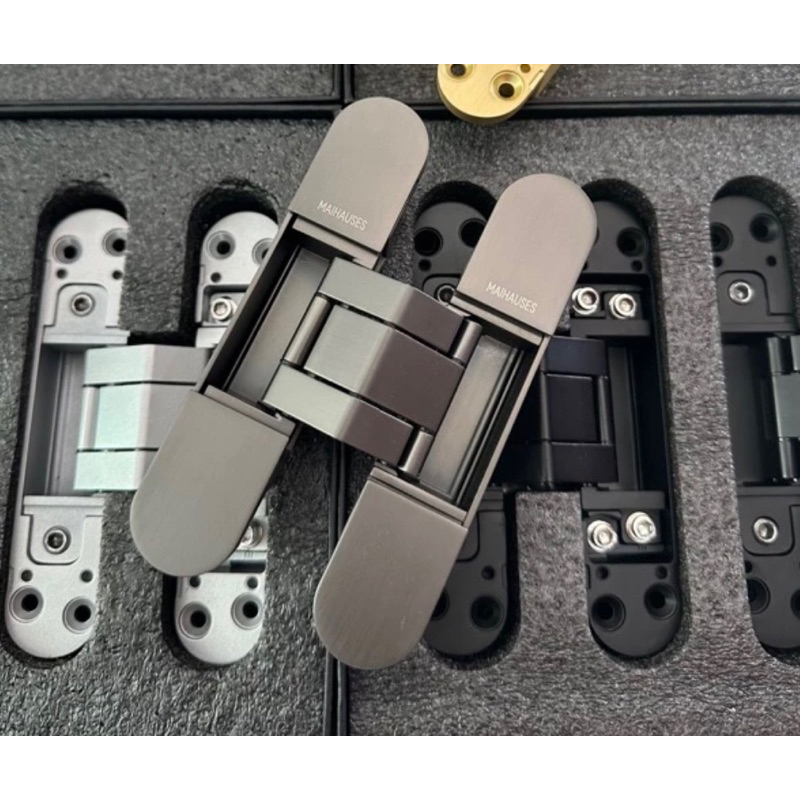 Jual Door Hinge Invisiblle Hidden Engsel Pintu Hitam Silver Black ...