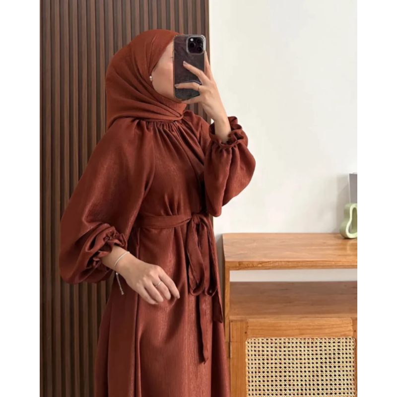 Jual SANDRINA SET DRESS (FREE HIJAB) | Shopee Indonesia
